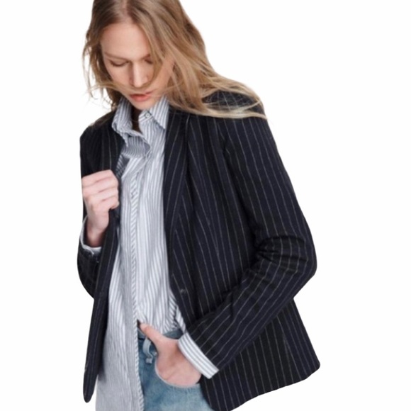 Banana Republic | Jackets & Coats | Banana Republic Wool Blend Pinstripe Blazer | Poshmark
